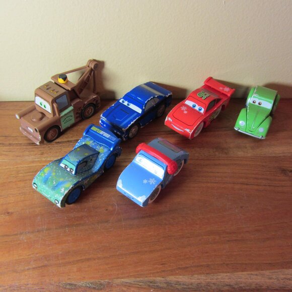 Disney | Toys | Disney Pixar Cars Wood Bundle Of 6 T45 | Poshmark